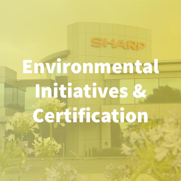 Environmental Initiatives and Certifications | Sharp NZ